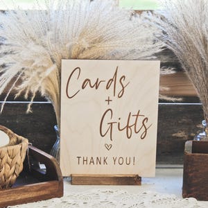 Cards & Gifts Wood Sign, Wedding Sign, Card and Gift Table Decoration ...