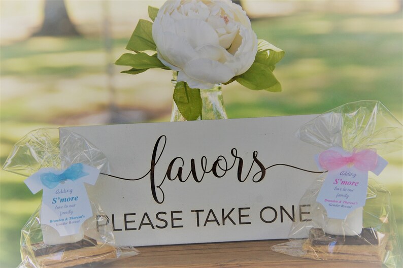 Favors Please Take One ~ SIGN ONLY ~ Rustic Engraved Wood Favor Sign ...