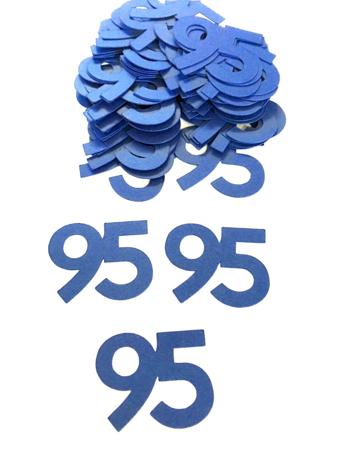 50 Pieces Number 95 Confetti Birthday Confetti Anniversary | Etsy