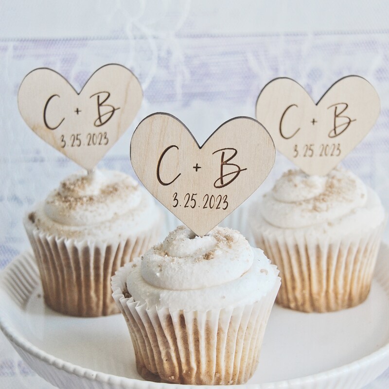 Wedding Cupcake Topper - Etsy