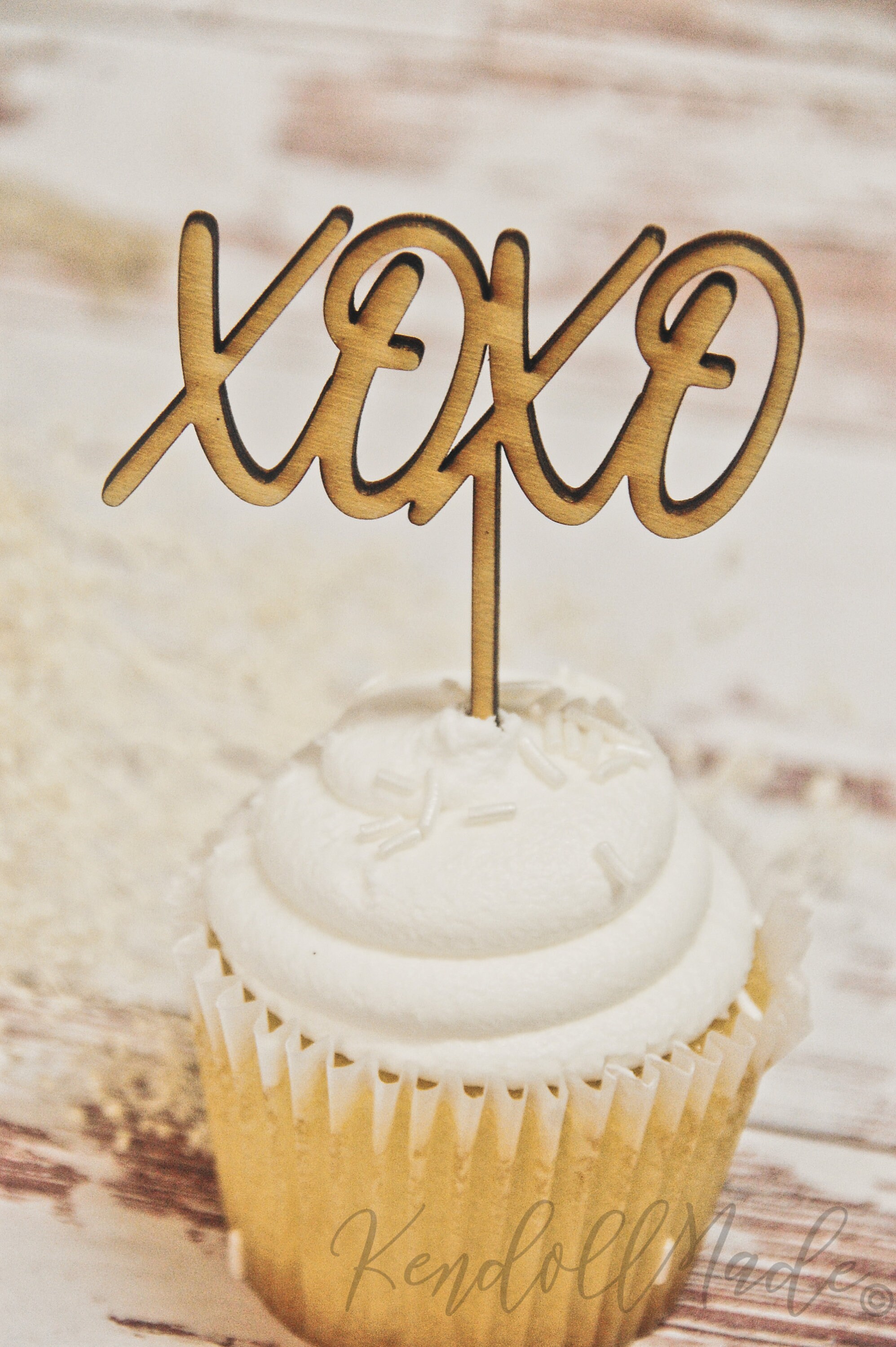 Wood Cupid Cupcake Toppers, Vintage Valentines Day Topper Pick, Rustic ...