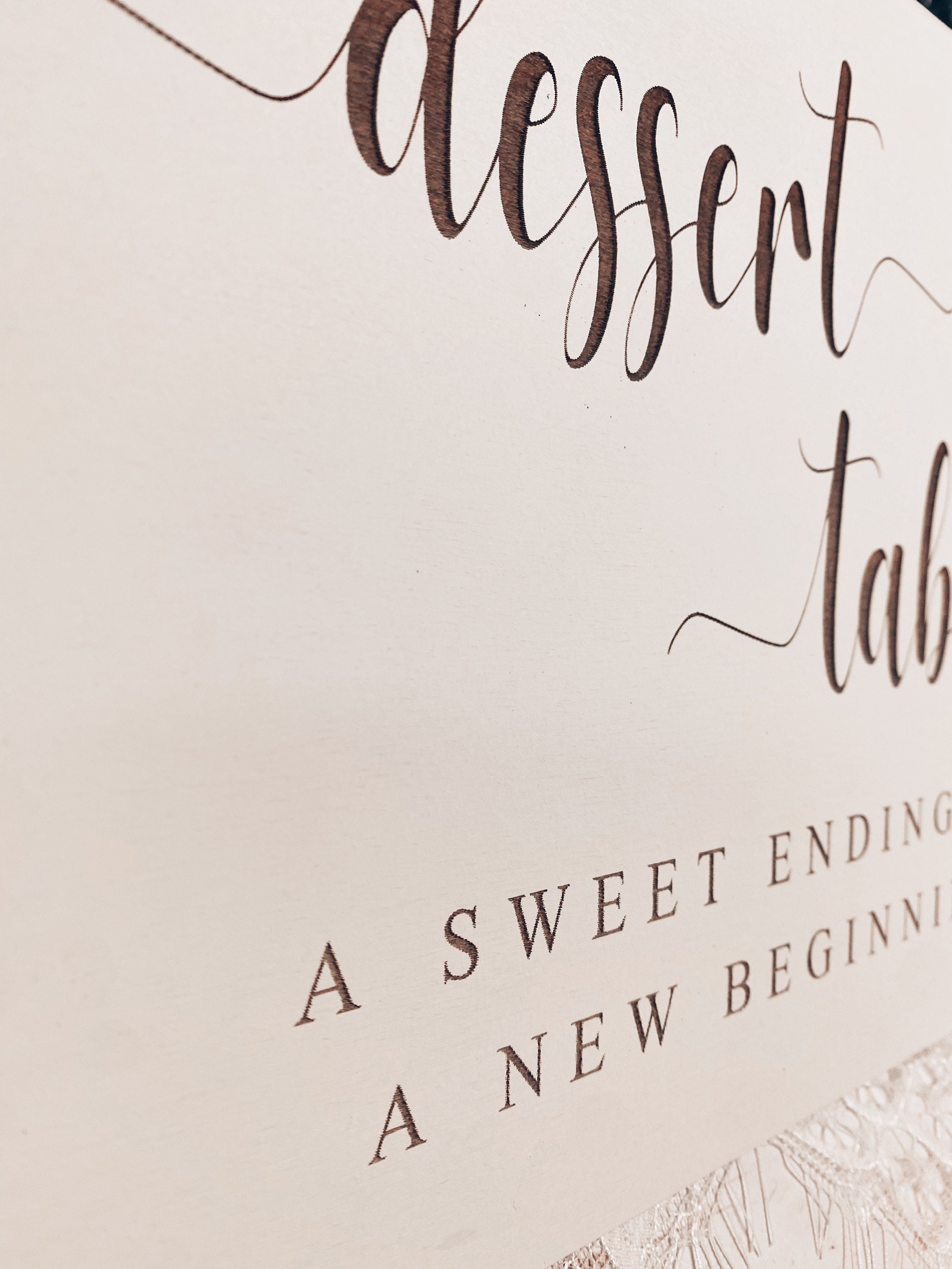 Dessert Table Sign, Rustic Wedding Dessert Table, Wedding Wood Dessert ...