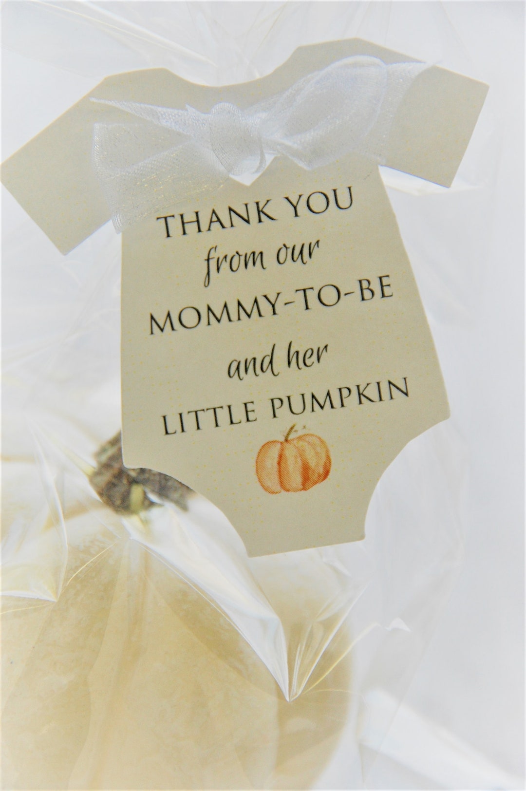 Halloween Fall Baby Shower Pumpkin Party Favor Tags L Thank You Mommy ...