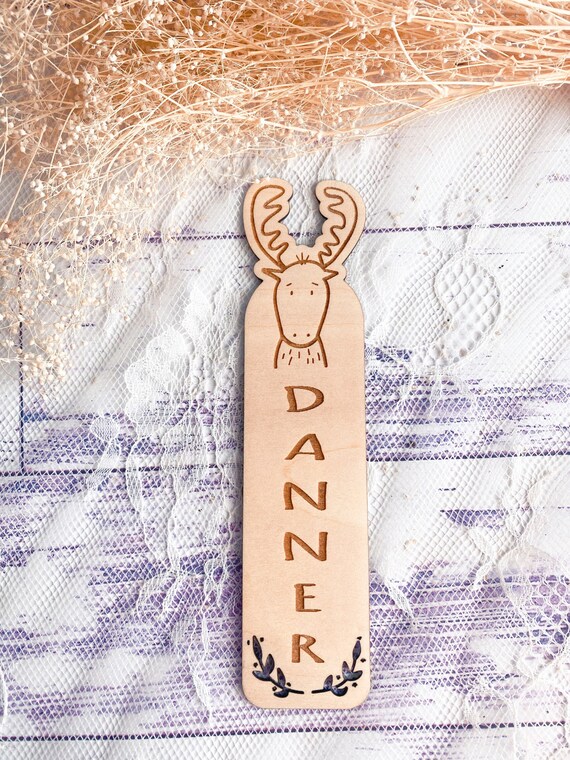 Animal Bookmarks for kids, Easter Gifts for kids, Personalized Wood ...