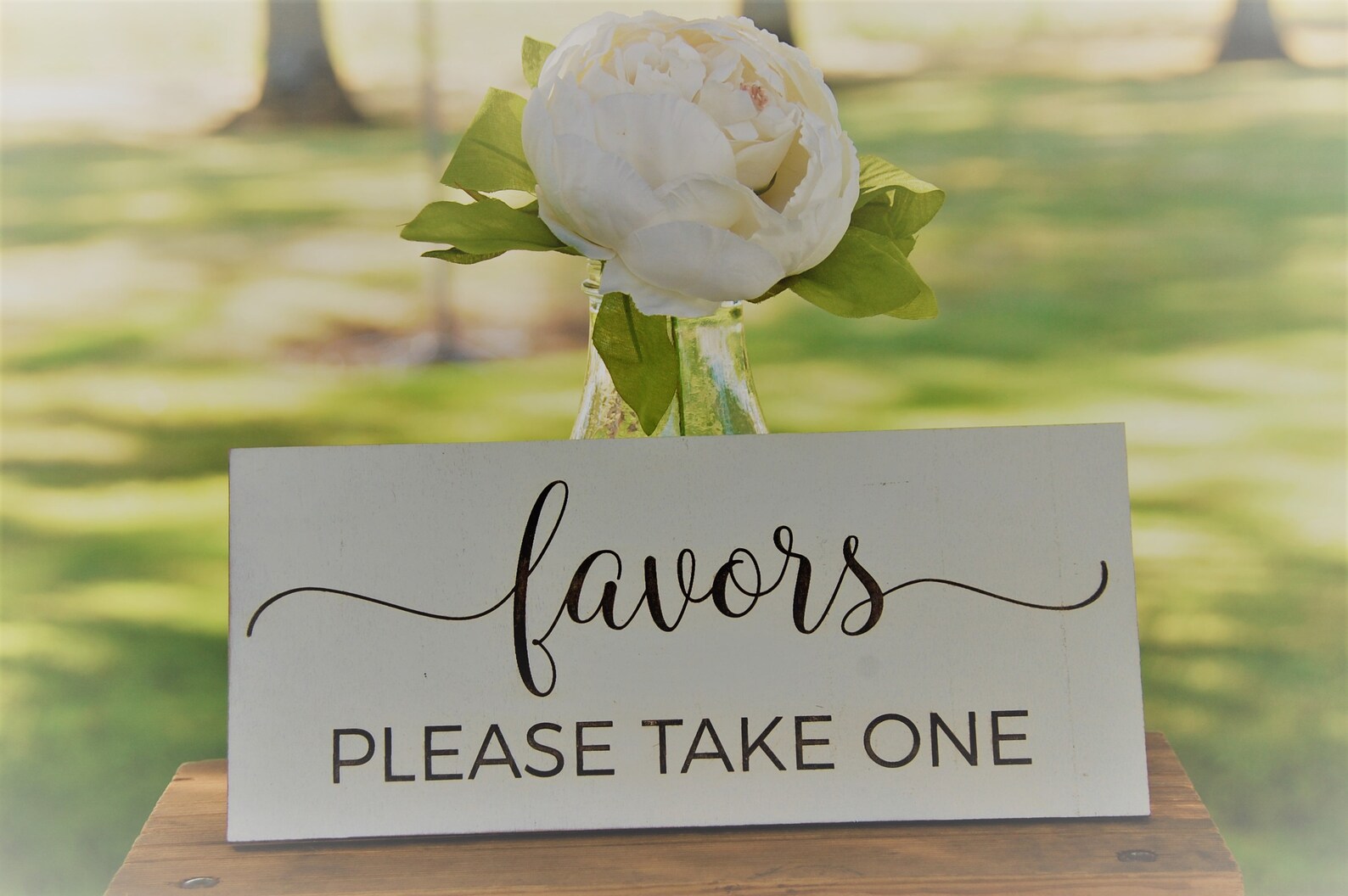 Favors please take one SIGN ONLY Rustic Wood Favor Sign | Etsy