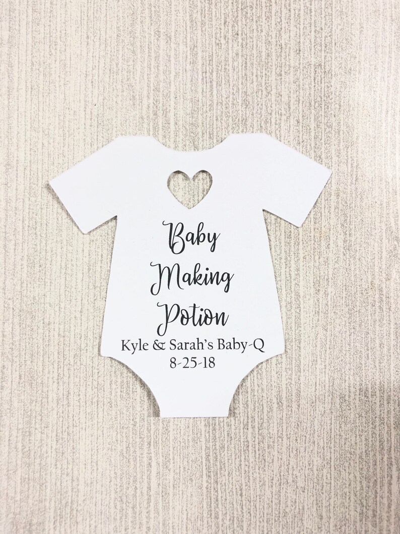 Baby Making Potion Coed Baby Shower Party Favor Gift Tags L - Etsy