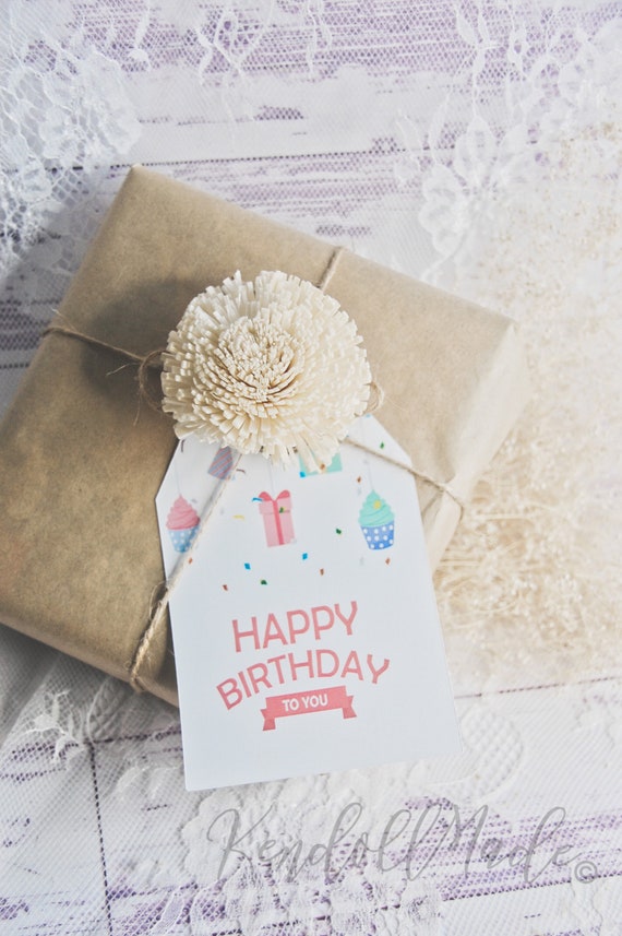 Happy Birthday Gift Tags, Birthday Present Tag, Present Tag, Gift Tag ...