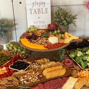 Grazing Table Sign Wedding Charcuterie Table Bridal Shower - Etsy