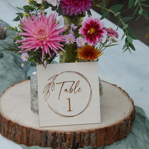 Wedding Table Number, Wedding Table Decor, Rustic Country Wedding ...