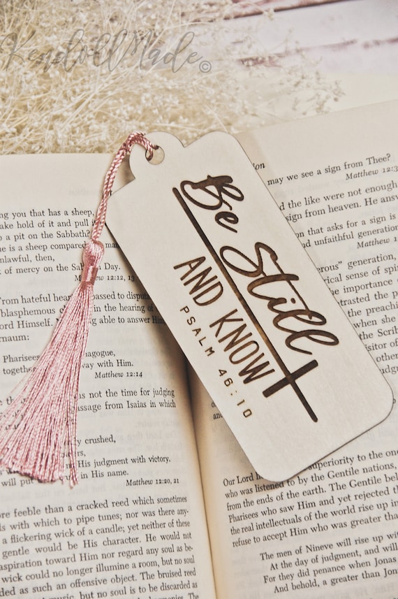 1 Wood Bookmark ~ Be Still & Know ~ Drink Good Coffee Read Good Books ...