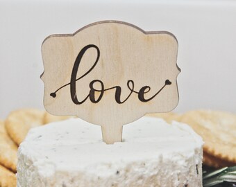 Wood Cupid Cupcake Toppers, Vintage Valentines Day Topper Pick, Rustic ...