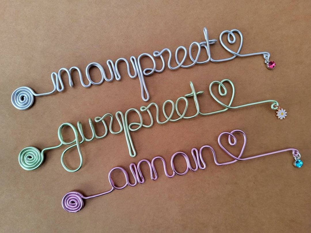 Personalized Wire Bookmark / Book Club Gift / Teacher Gift / Custom ...