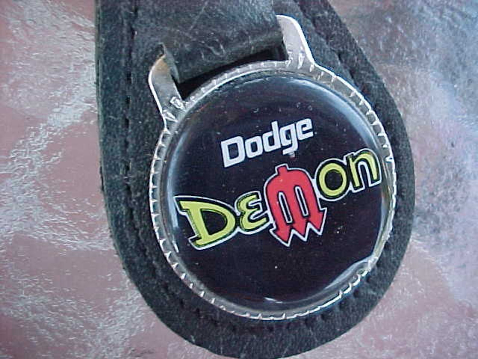 Dodge Demon MOPAR Muscle Car Leather Key Fob New Old Stock | Etsy