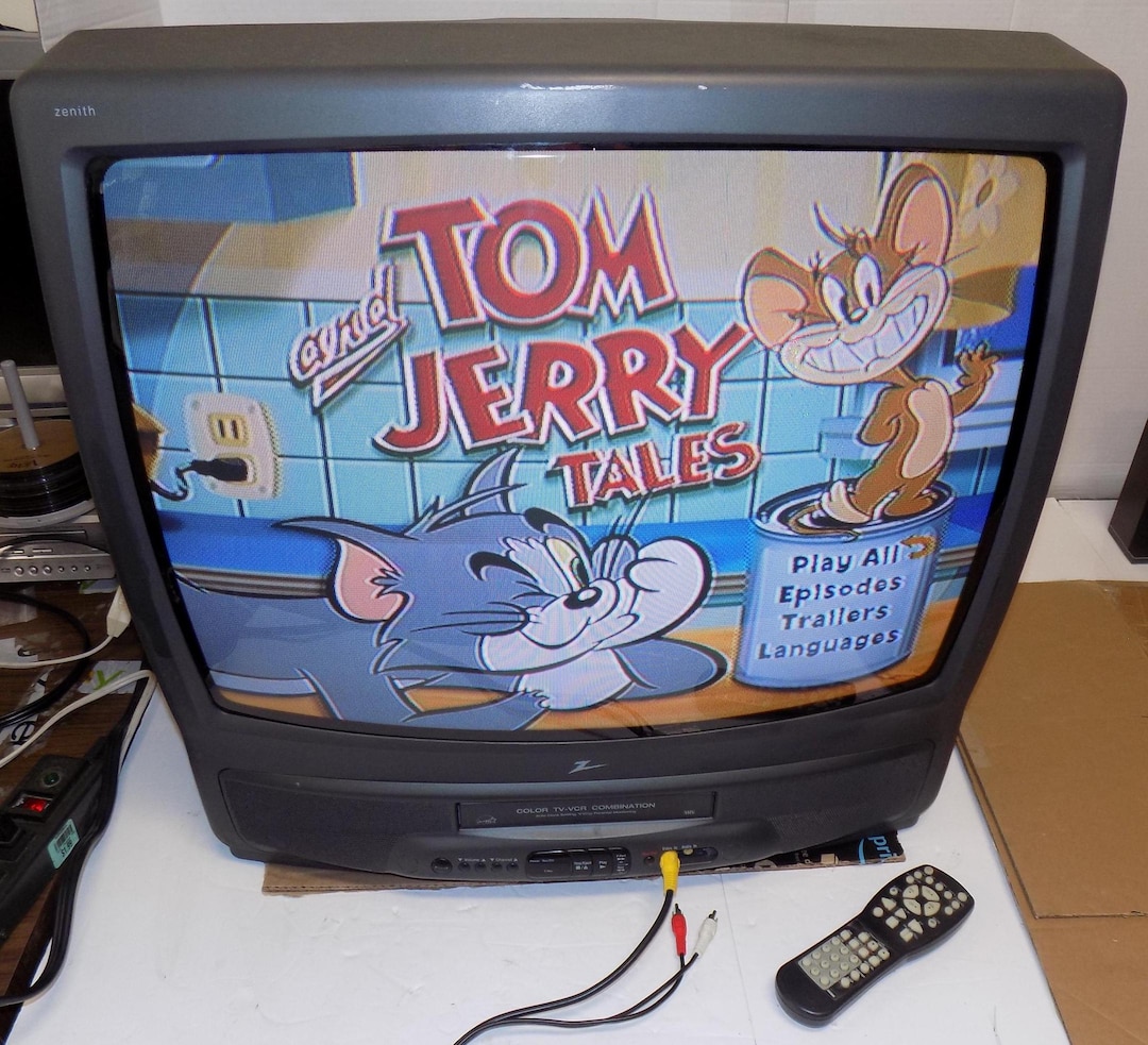 Zenith Tvbr2542z 27 Inch CRT Color TV VCR Combo Television With Remote ...