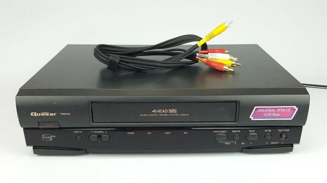 Panasonic Quasar Vhq730 Mono VHS VCR Vhs Player With Remote & Cables - Etsy