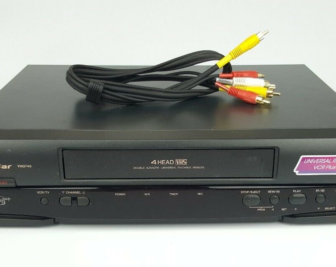 Panasonic Quasar Vhq730 Mono VHS VCR Vhs Player With Remote & Cables - Etsy