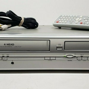 Funai SV2000 WV805 DVD VCR Combo With Remote, A/V Cables & Hdmi Adapter ...
