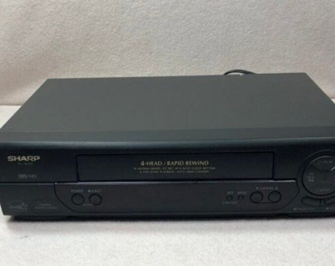 Sharp VC-A592U Mono VHS VCR Vhs Player With Remote and Cables - Etsy
