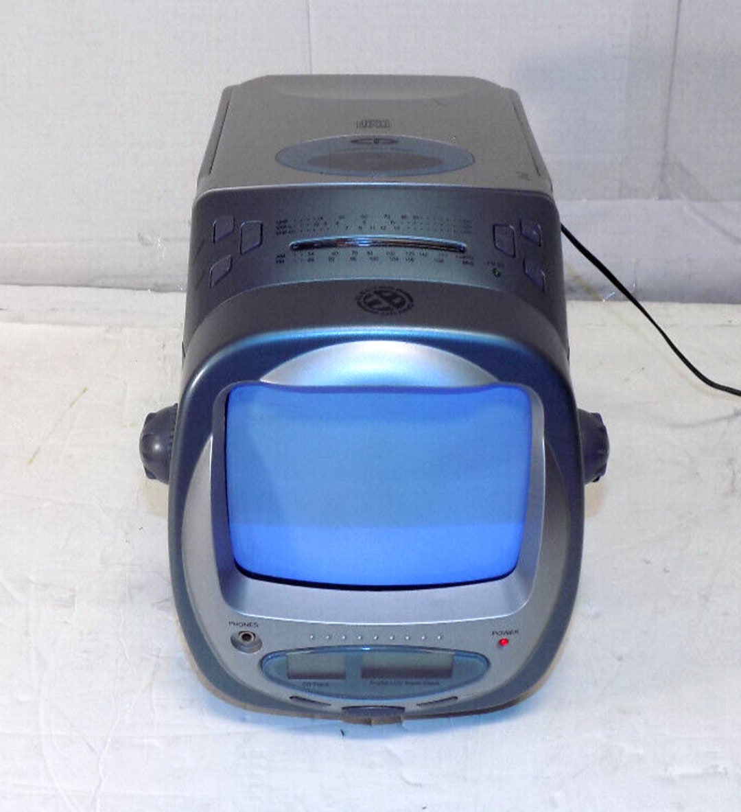 Electro Brand 335 5 B&W Portable CRT Tv Television TV With Am/fm Radio ...