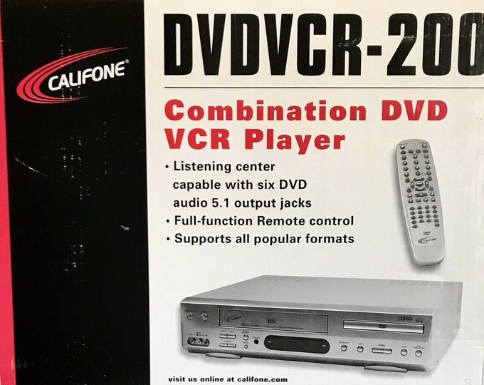 Emerson VHS VCR/DVD Combo With Remote Control, Cable, Manual, EWD2204 ...