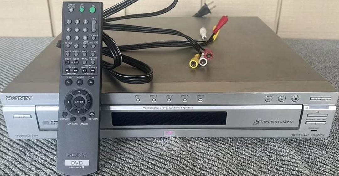Sony Silver Dvp-nc675 5 Disc CD DVD Player 5 Multi Disc Changer With ...