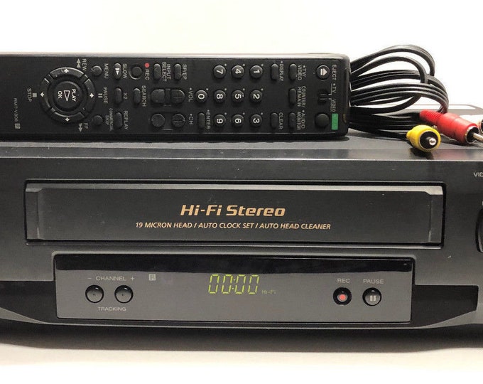Sony Slv-n51 Hi Fi VHS VCR Vhs Player With Remote, A/V Cables & Hdmi ...