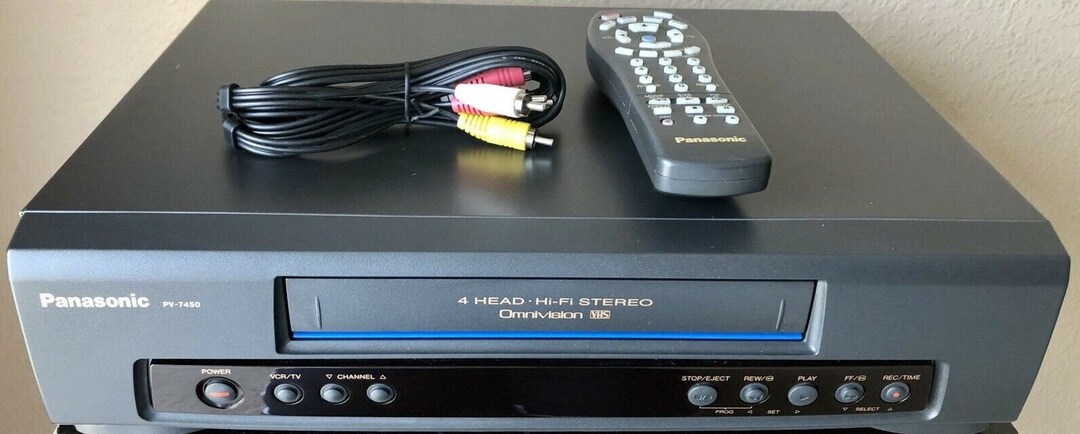 Panasonic Pv-7450 Hi-fi VHS VCR VHS Player With Remote Cables and Hdmi ...