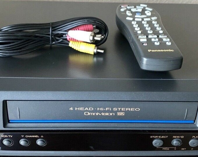 Panasonic Pv-7450 Hi-fi VHS VCR VHS Player With Remote Cables and Hdmi ...