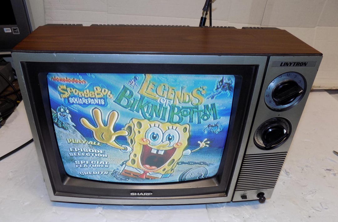Vintage Sharp 13" TV Solid State Color Dial Television Model 13MM17B - Etsy