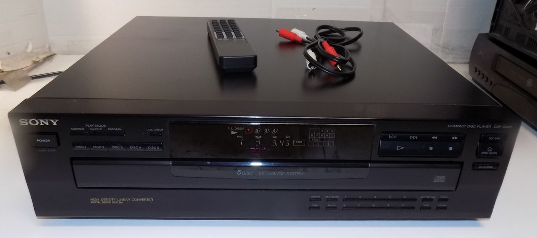 Sony CDP-C265 5 Disc CD Player 5-disc Carousel CD Player With Remote ...