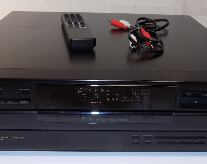Sony CDP-C265 5 Disc CD Player 5-disc Carousel CD Player With Remote and Cables - Etsy