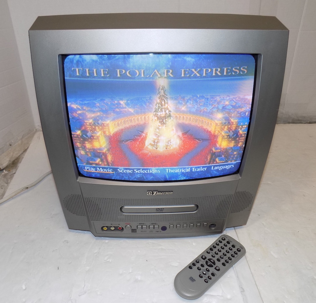 Emerson EWC1304 13 Inch CRT Color TV VCR Combo Retro Gaming Tv - Etsy