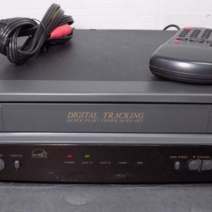 Symphonic SL2920 Mono VHS VCR Vhs Player With Remote and TV Cables - Etsy