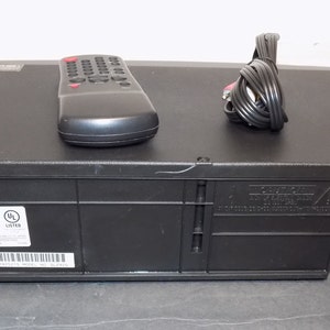 Symphonic SL2920 Mono VHS VCR Vhs Player With Remote and TV Cables - Etsy