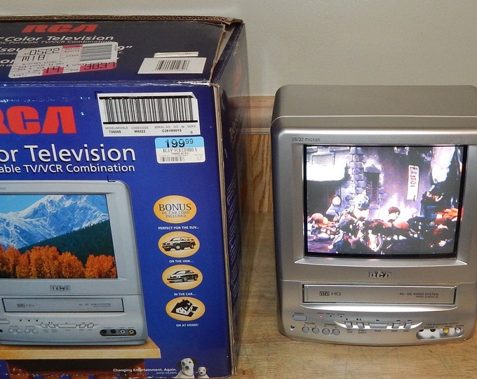 Rca T09085 9 Inch CRT Color TV VCR Combo Television With Remote Control ...