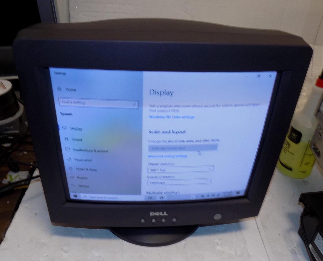 DELL E773c CRT Monitor 16 Inch CRT Retro Gaming Monitor - Etsy