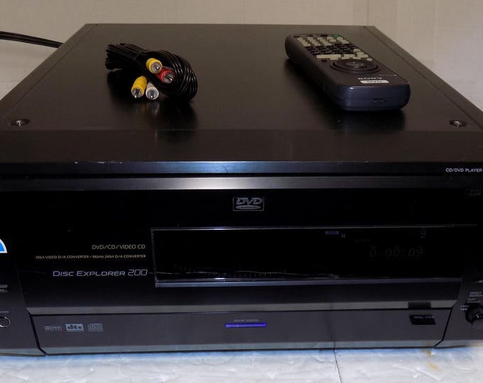 Sony DVP-CX850D 200 Disc DVD CD Player With Remote Control, A/V Cables & Hdmi Adapter - Etsy