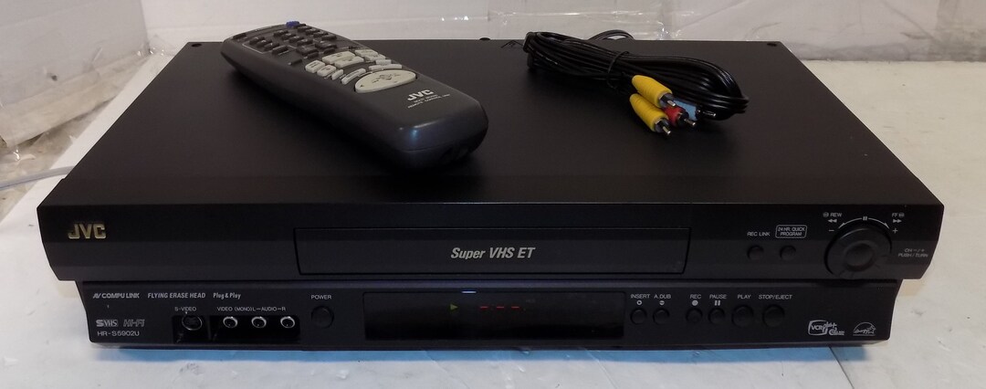 Jvc HR-S5902 Hi Fi Stereo VHS VCR Super Vhs Player S-vhs With - Etsy