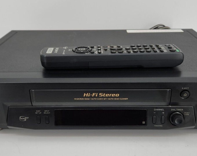 Sony SLV-N71 4 Head Hi Fi VCR Vhs Player With Remote, A/V Cables and ...