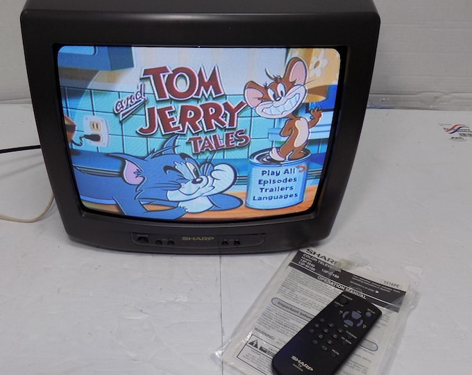 Sharp 13F-M100 13 Inch Color CRT TV Retro Gaming TV With Remote - Etsy