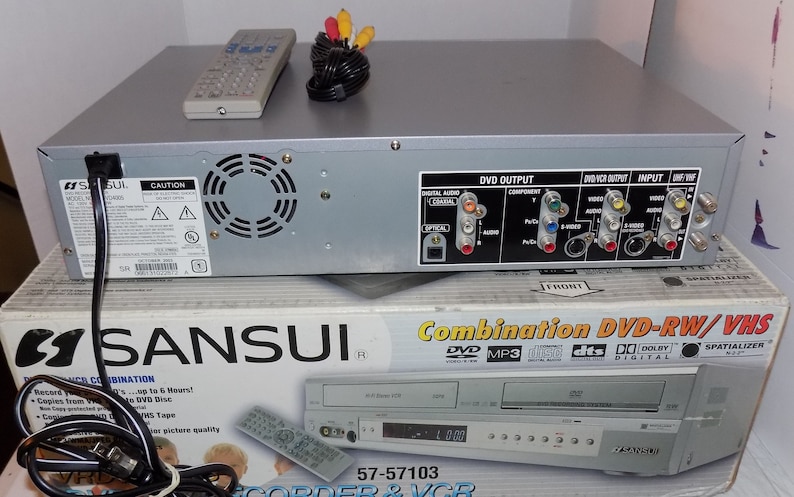 Sansui Vrdvd4005 Dvd Recorder VCR Combo 1 Button Vhs to Dvd - Etsy