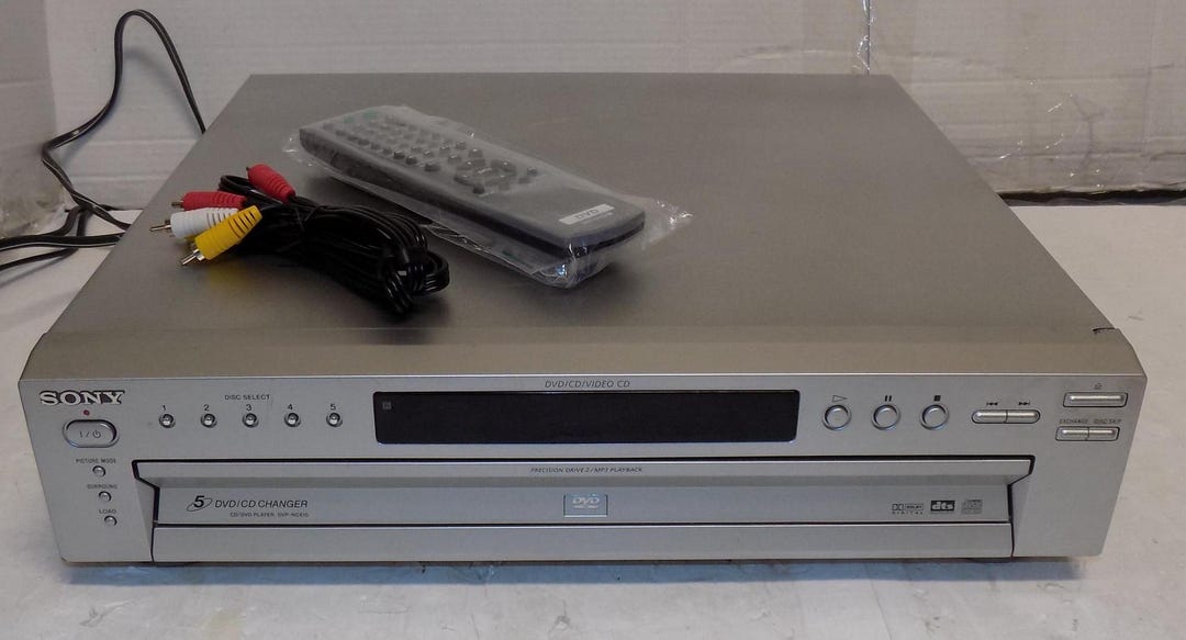 Sony Dvp-nc665p Silver 5 Disc CD DVD Player With Remote, Cables & Hdmi ...