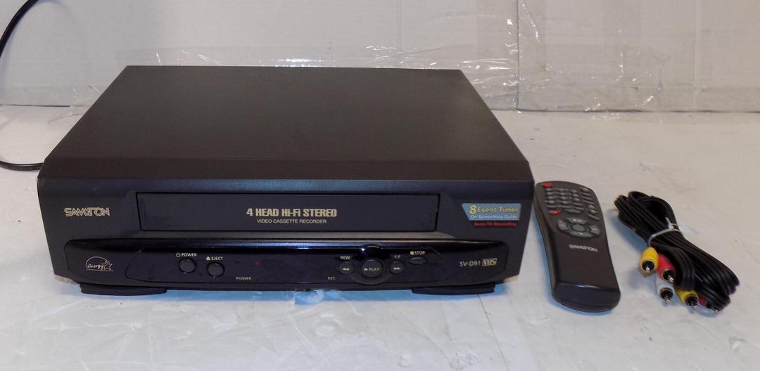 Samtron SV-C91 Hifi VHS VCR With Remote, A/V Cables & Hdmi Adapter - Etsy