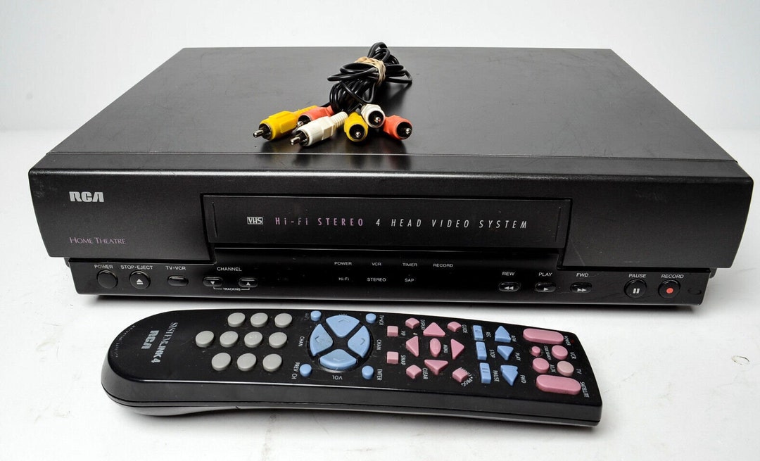 RCA VR603 Stereo 4 Head VHS VCR Vhs Player With Remote & Cables - Etsy