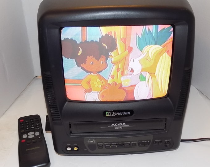 Emerson EWC0902 9 Inch Portable CRT Tv Vcr Combo Retro Gaming TV - Etsy