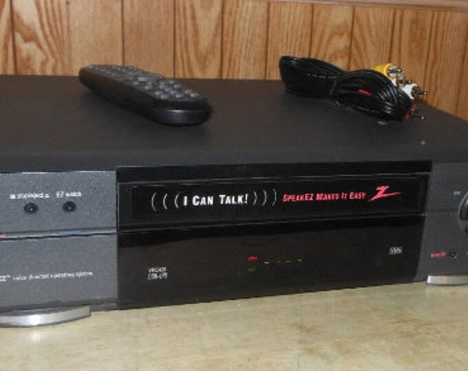 Zenith VRC420 VHS VCR Vhs Player With Remote, Cables and HDMI Adapter ...