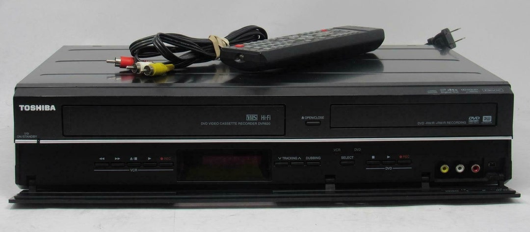 Toshiba Dvr620 Dvd Recorder Vcr Combo VHS to Dvd Dubbing VCR to DVD ...