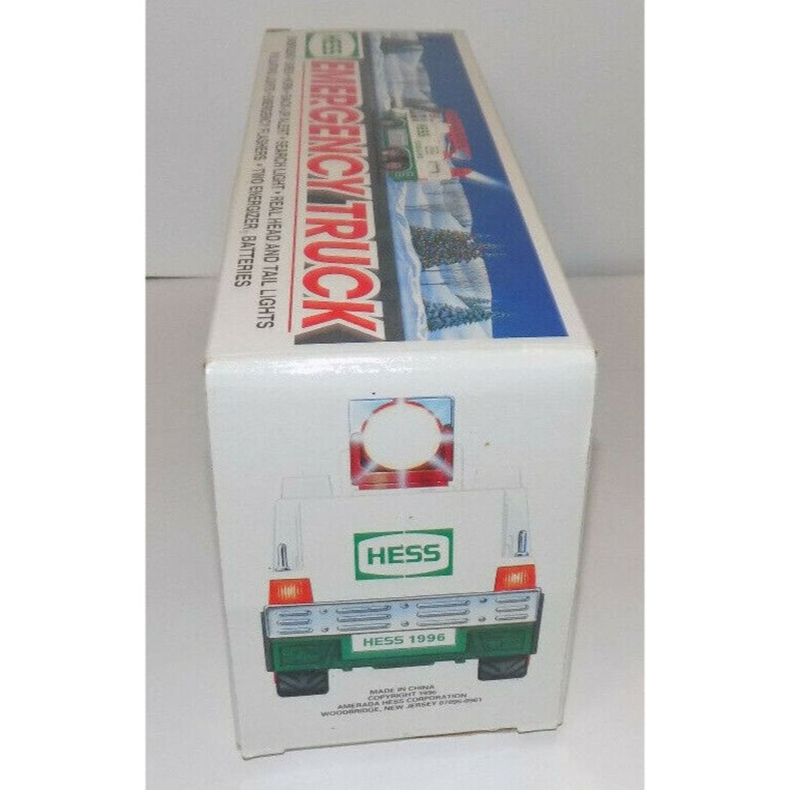 1996 HESS Emergency Truck Gasoline New in Box - Etsy