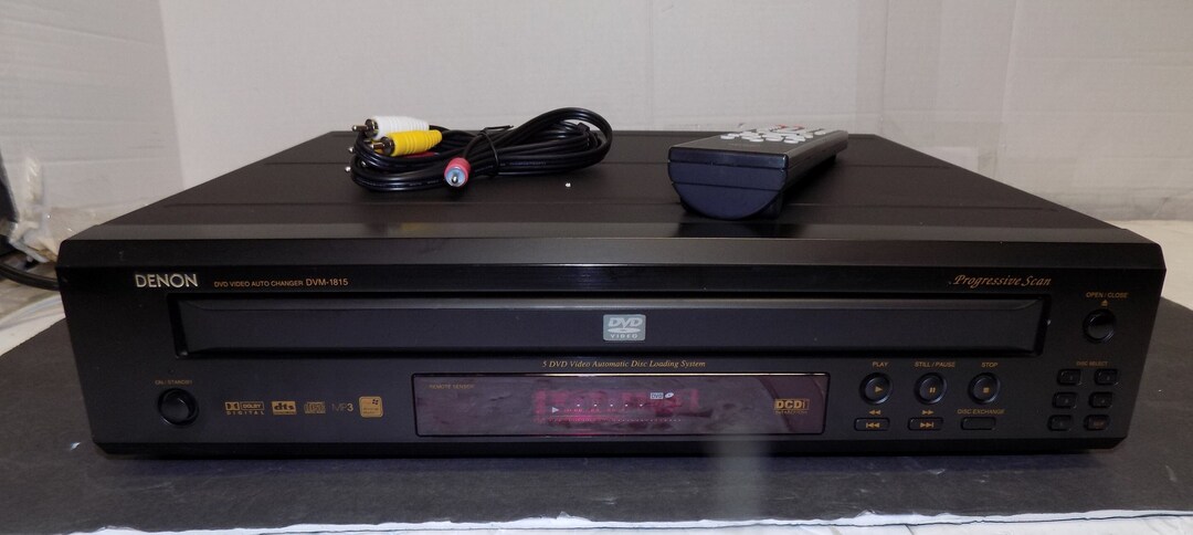 Denon DVM-1815 5 Disc DVD CD Changer Player With Remote, A/V Cables ...