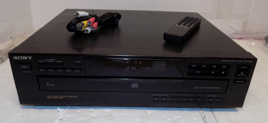 Sony CDP-C235 5 Disc CD Player 5-disc Carousel CD Player With Remote ...